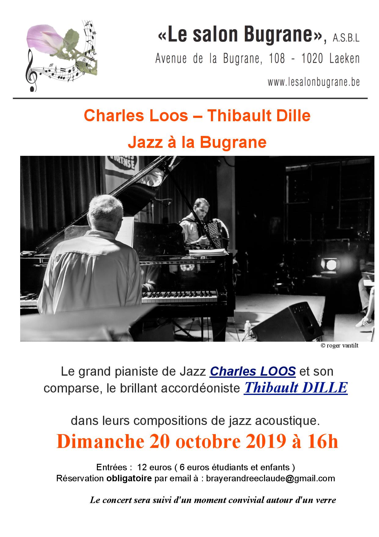Jazz à la Bugrane – Charles Loos et Thibault Dille – Le Salon Bugrane
